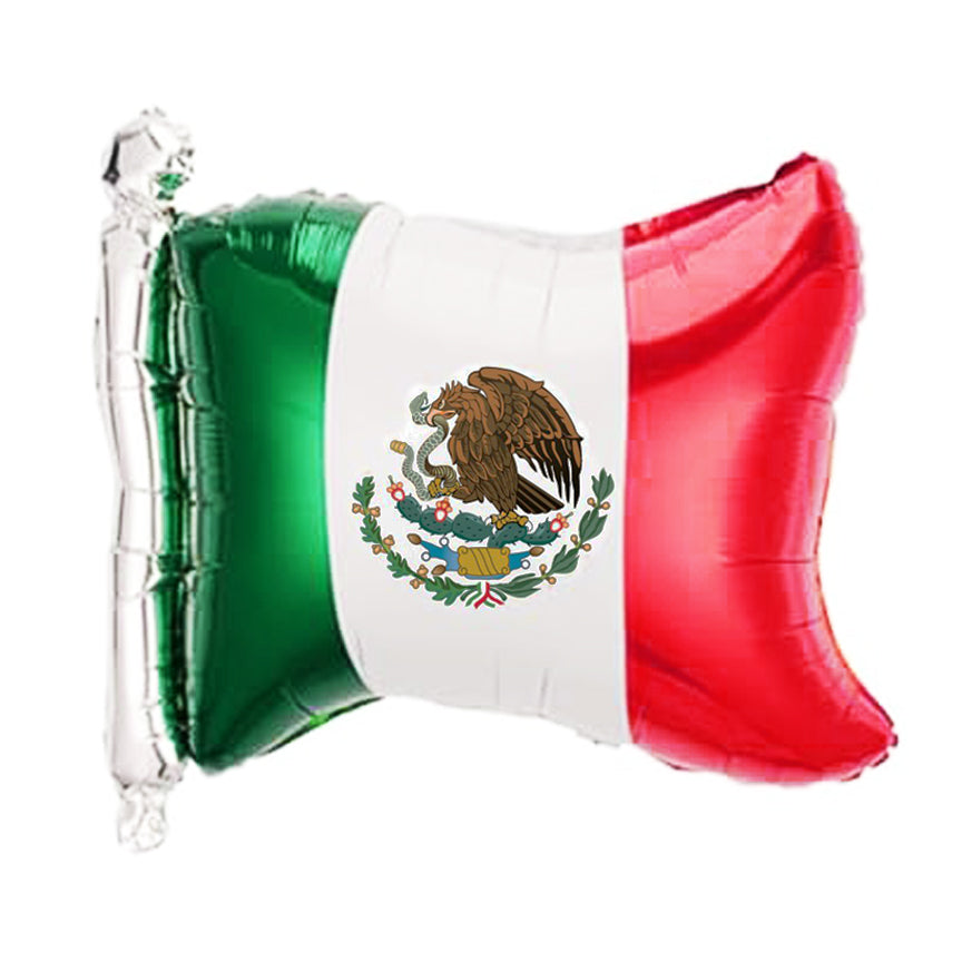 Mexican Flag Shape Foil Balloon 24 in. – City Balloons Dallas