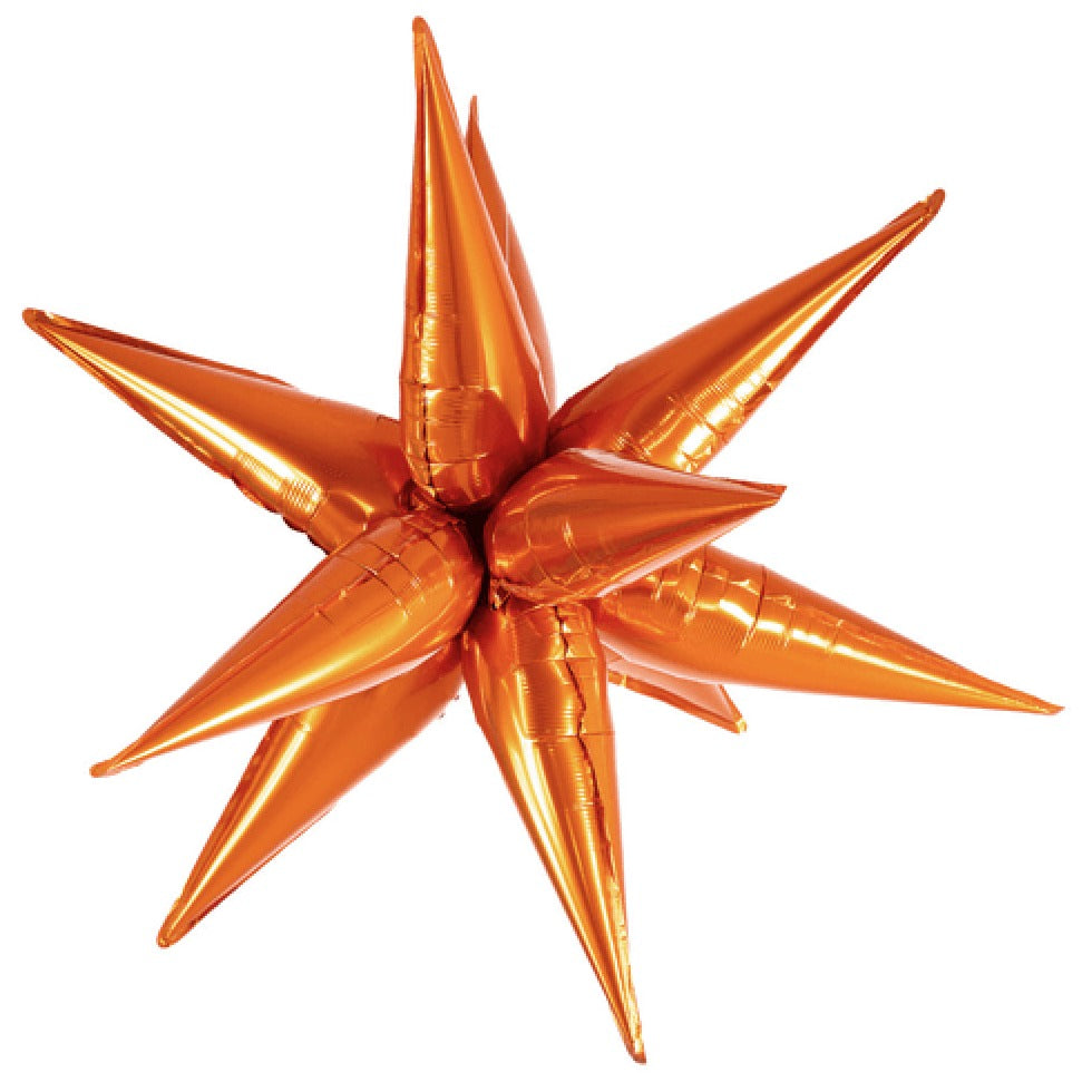 Orange Starburst - 26 in. – City Balloons Dallas