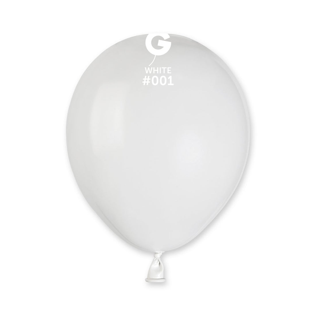 GEMAR | Solid Balloon White #001 - 5 in. – City Balloons Dallas